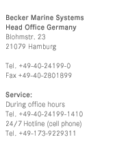 Becker Schilling® Rudder family